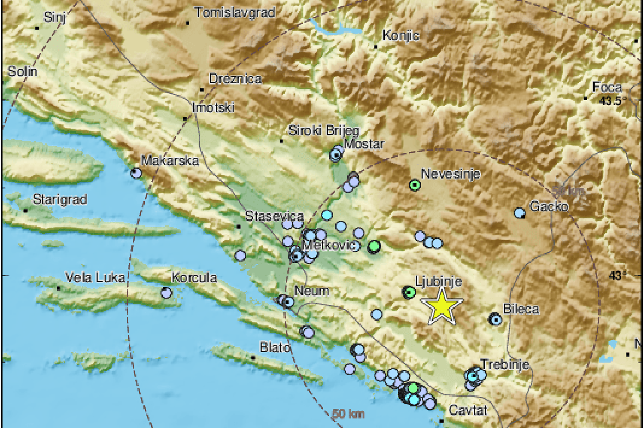 3,3 PO RICHTERU Novi potres u BiH, osjetio se i u Dubrovniku: 'Lijepo je zaljuljalo' - Klik Medija