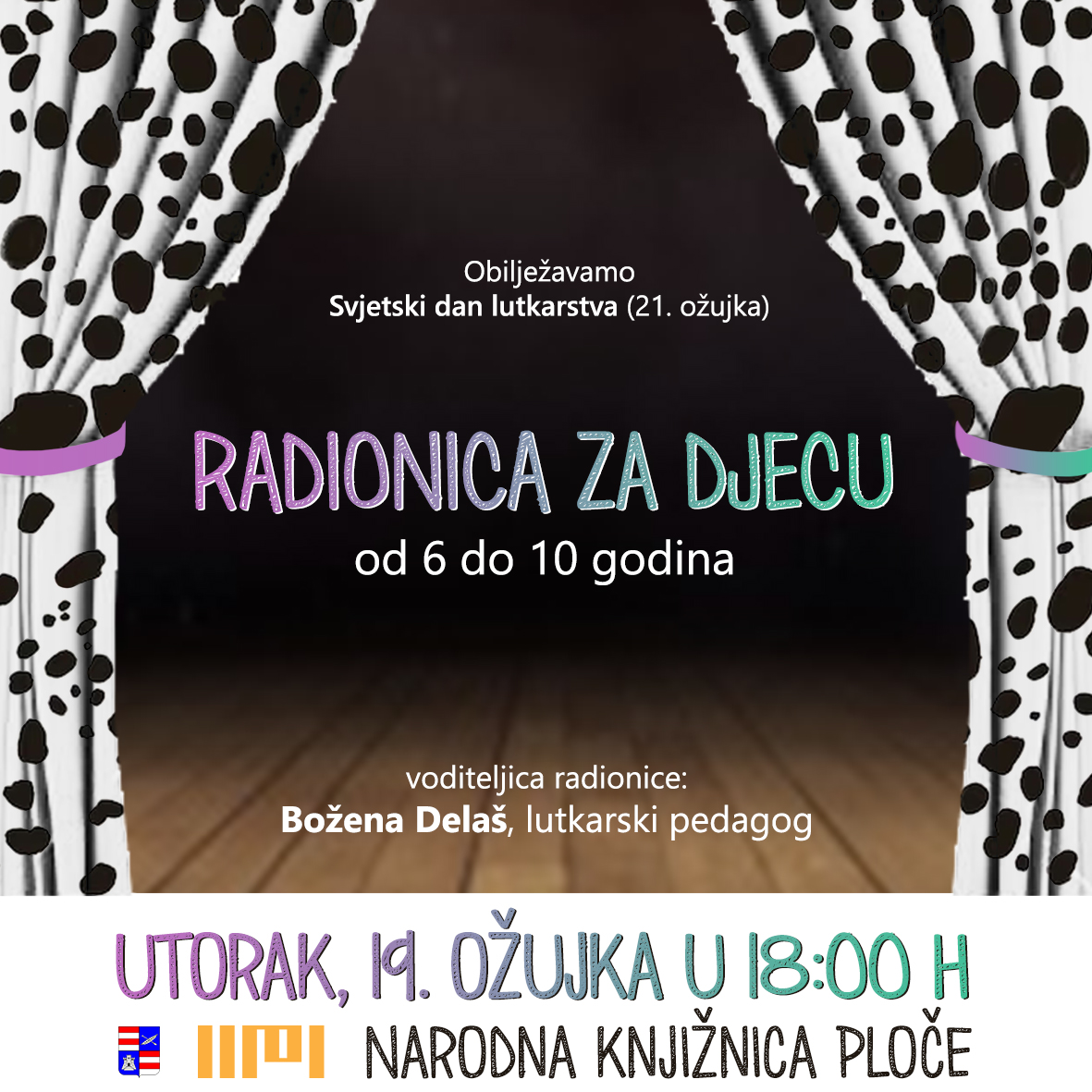 NARODNA KNJIŽNICA PLOČE Radionica povodom Svjetskog dana lutkarstva - Klik Medija