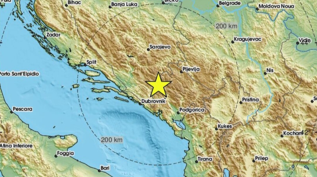 4.7 PO RICHTERU Potres opet zatresao Crnu Goru, osjetio se i u dolini Neretve - Klik Medija
